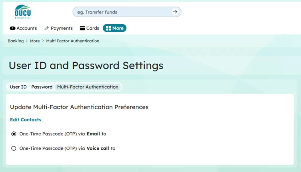Online Banking FAQs - OUCU Financial